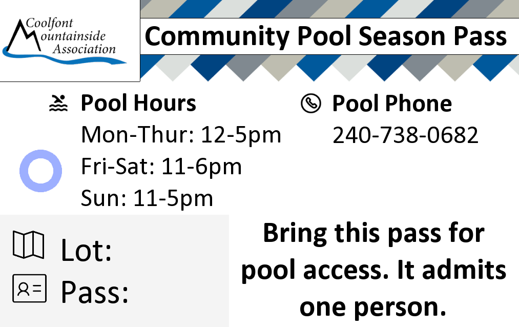 Community Pool – Coolfont Mountainside Association